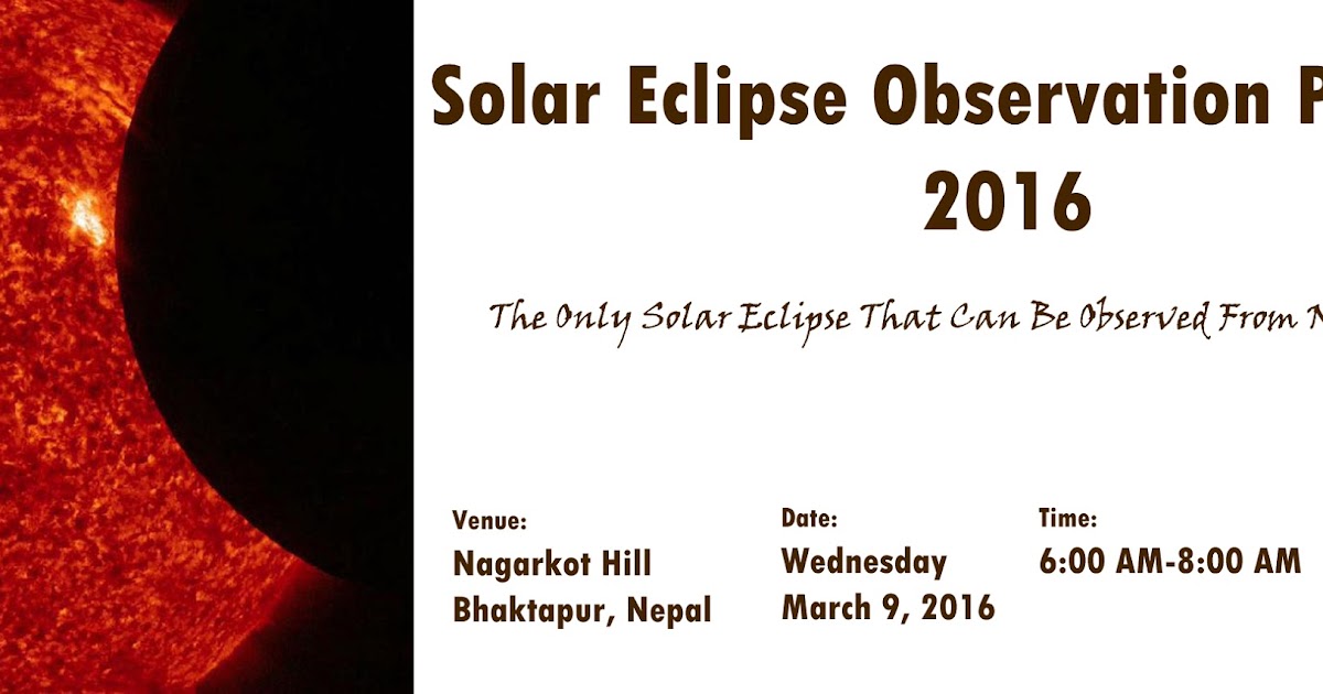 Nepal Astronomical Society (NASO): Solar Eclipse Observed from Nagarkot ...