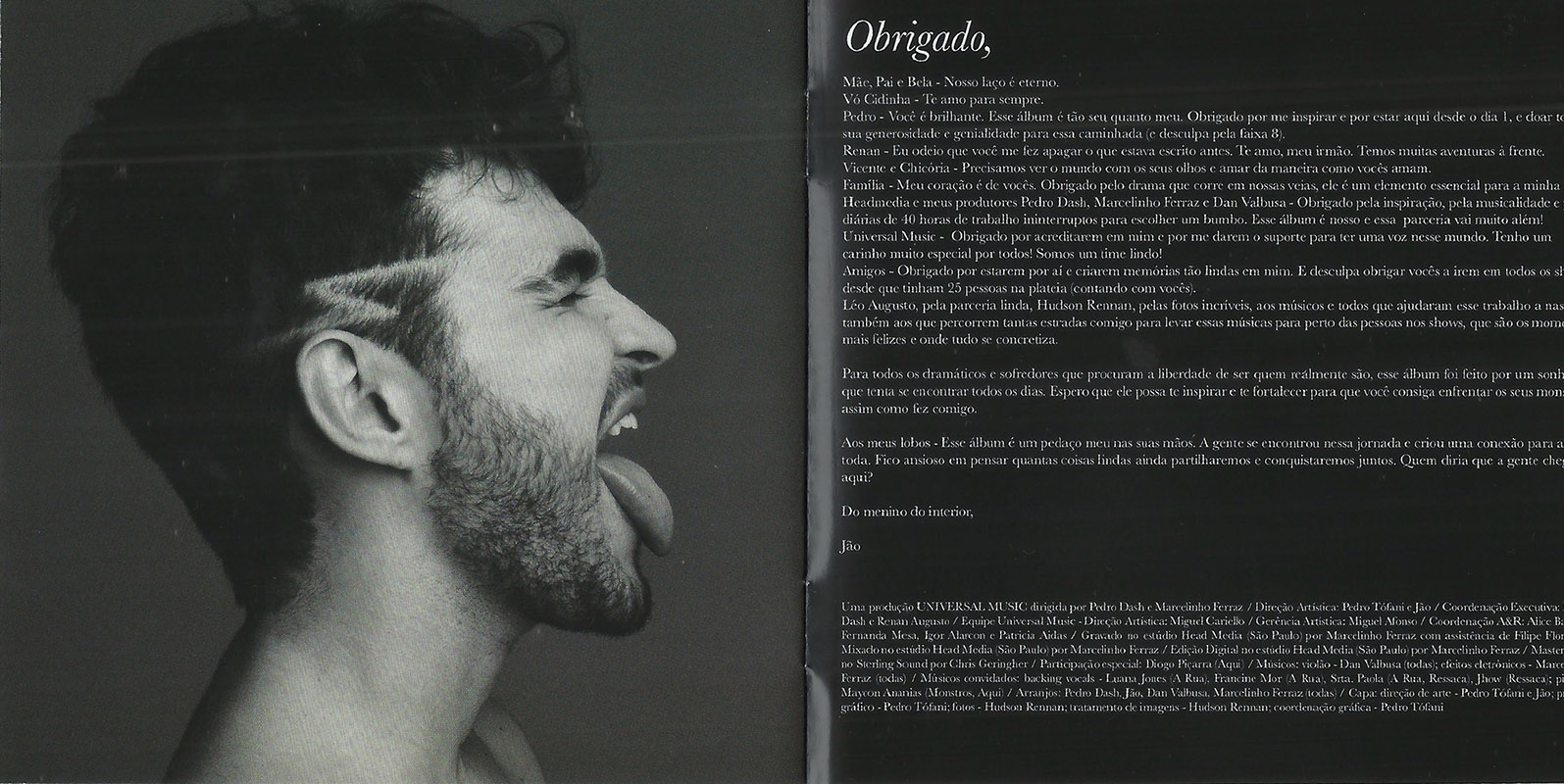 Encarte: Jão - Lobos - Encartes Pop