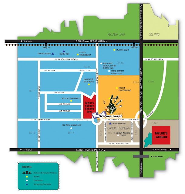 Hear Us Out 7: [HUO7] Map To Taylor's College Subang Jaya