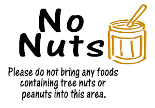 Free Posters and Signs: No Nuts