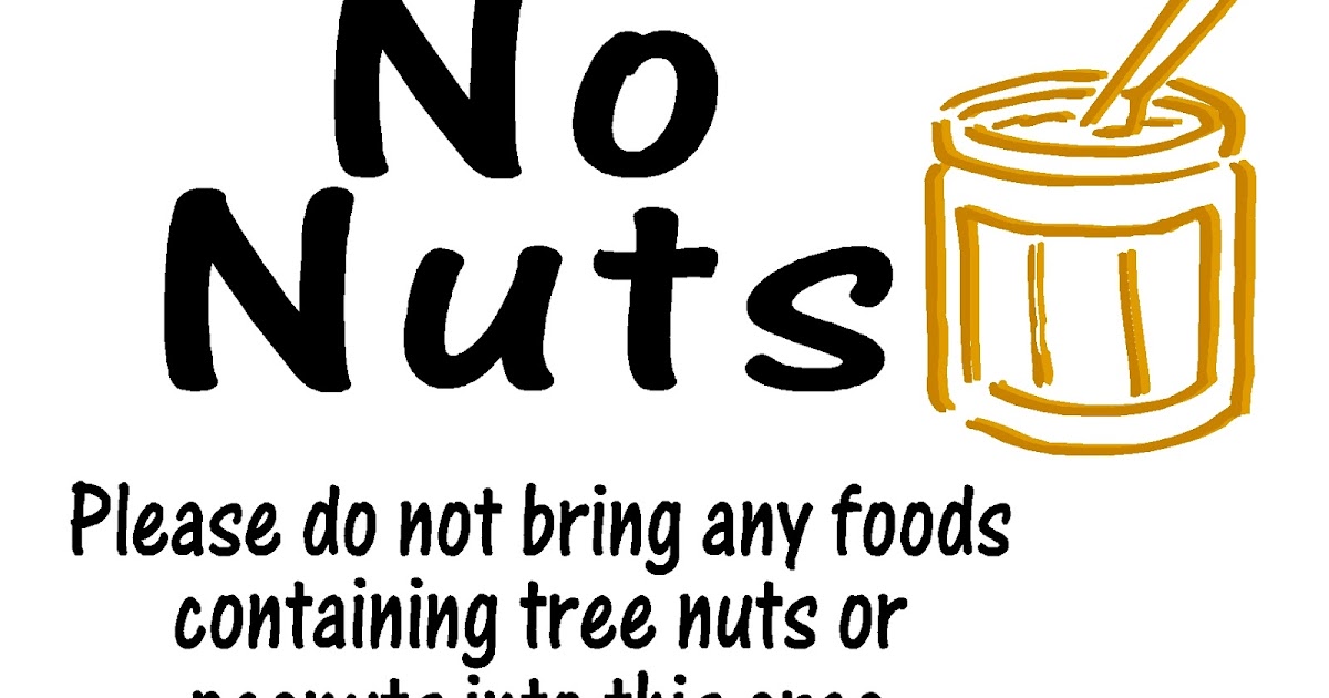 Free Posters and Signs: No Nuts