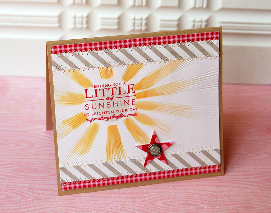 Homespun with Heart: Well, hello sunshine!