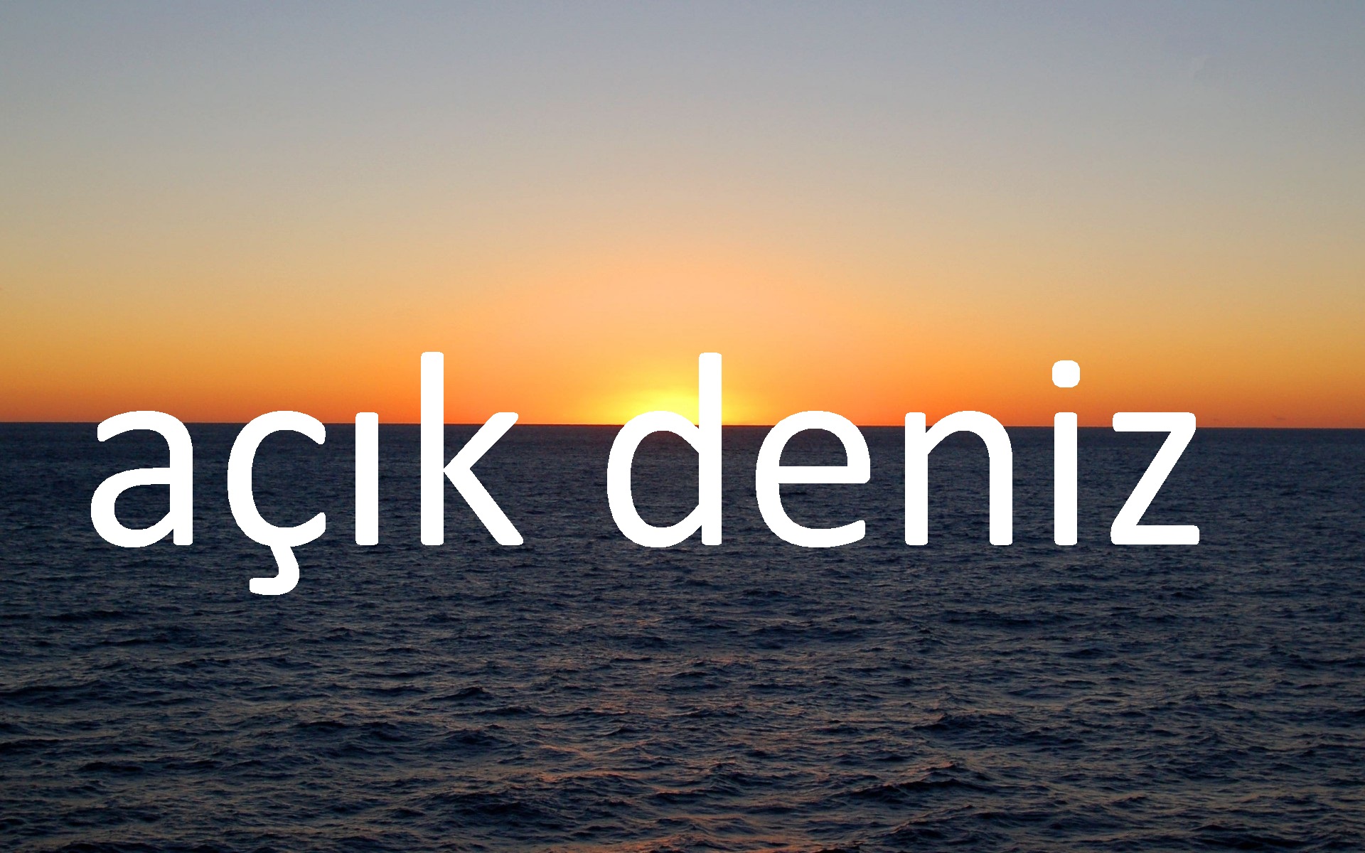 açık deniz - BilginCin