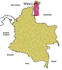 cultura wayuu: UBICACION DE LOS WAYUU