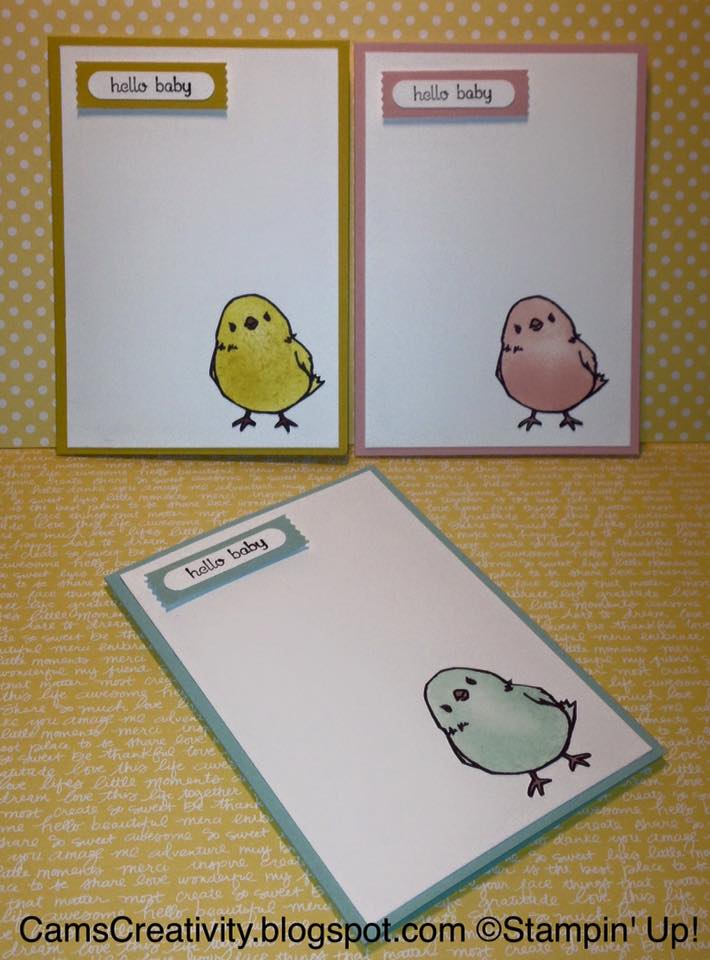 Cam's Creativity: Hello Baby Chick Card