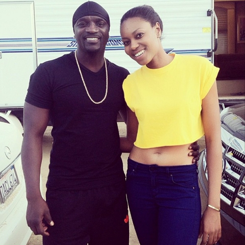 Nollywood by Mindspace: SPOTTED: AKON AND YVONNE NELSON