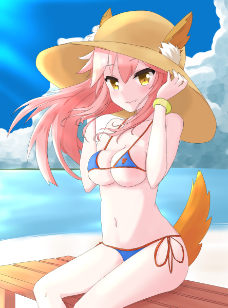 FGO-泳裝玉藻前的祭品圖 - a4636230a的創作 - 巴哈姆特