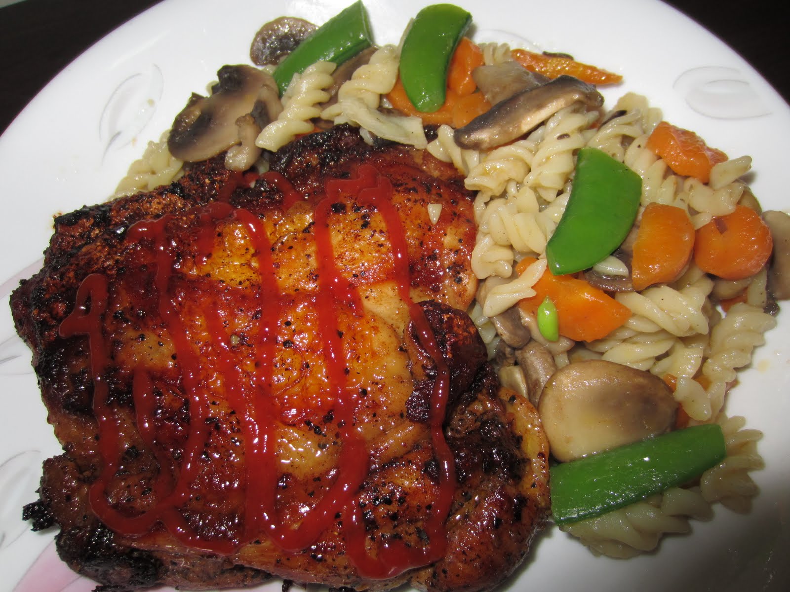 Mima's Oven: Black Pepper chicken chop & Pasta
