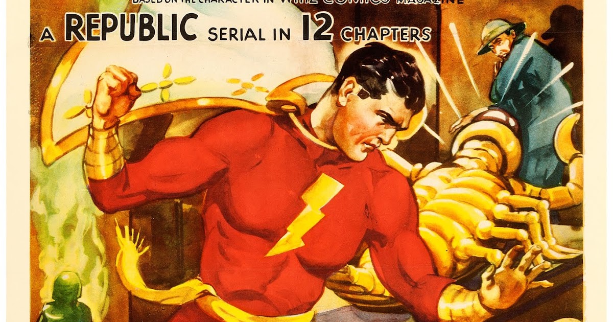 Vintage Captain Marvel movie serial posters