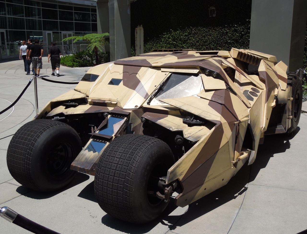Hollywood Movie Costumes and Props: Camo Tumbler from The Dark Knight ...