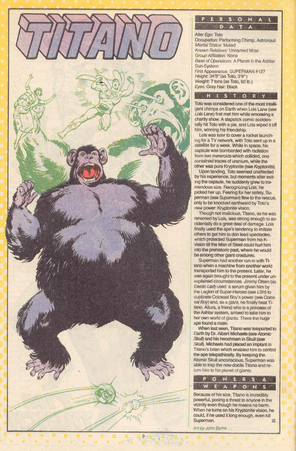 Fichas de Superheroes Marvel y DC: Titano