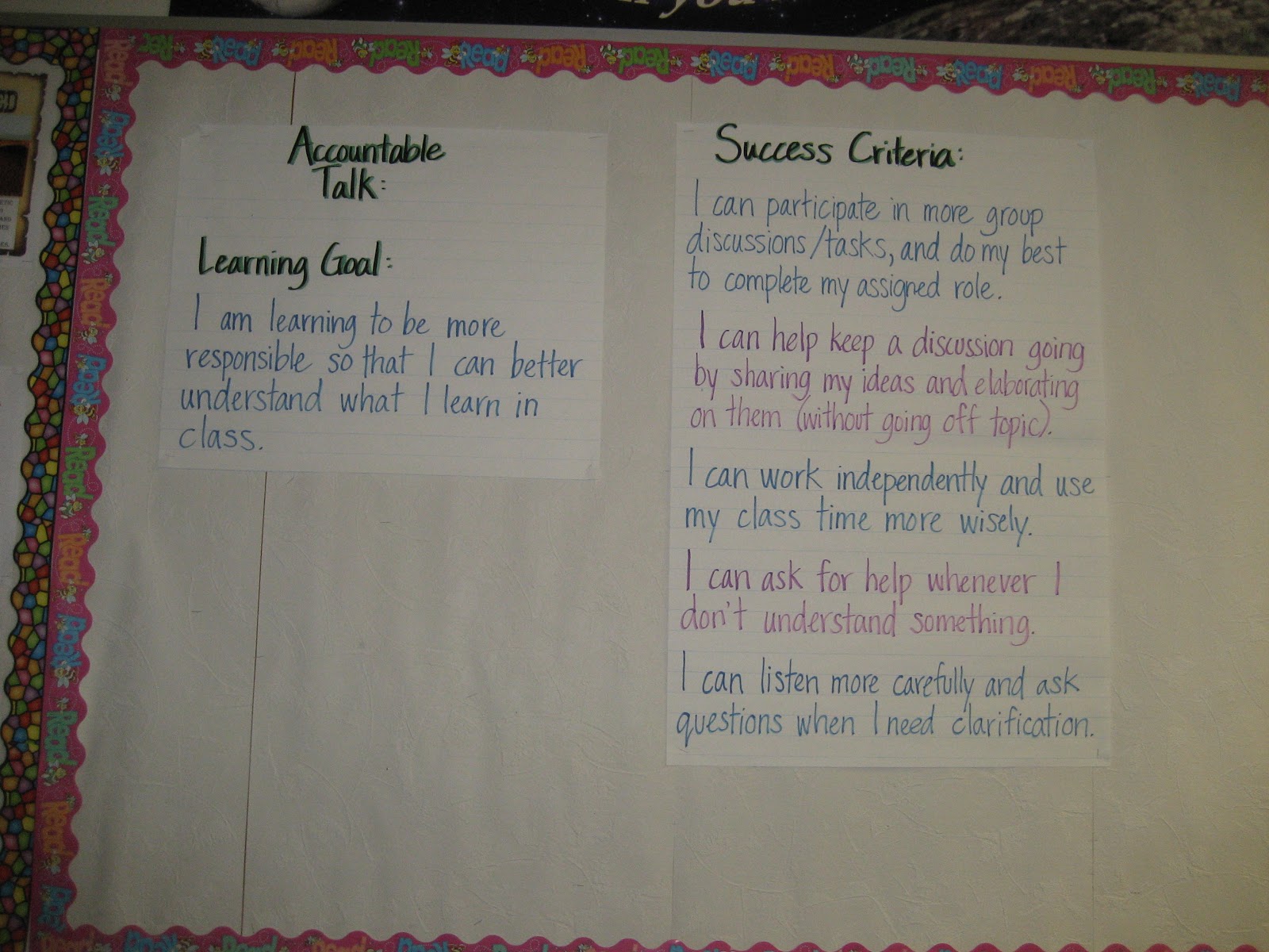 Monday Molly Musings: Learning Goals Samples Part 4