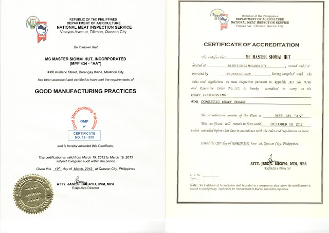 master siomai official statement