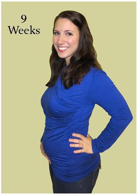 For the Love of all That is BABY: Tiny Bump @ 9 Weeks