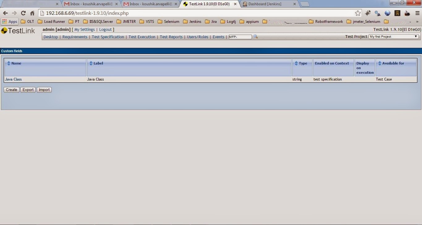 Performance Testing Integration Of Selenium Webdriver With Test Link