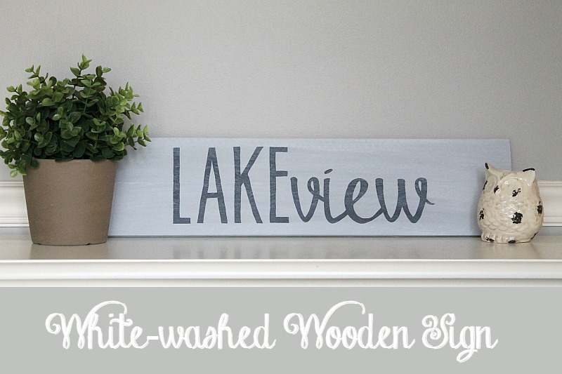 White washed wooden sign | The Inspired Hive