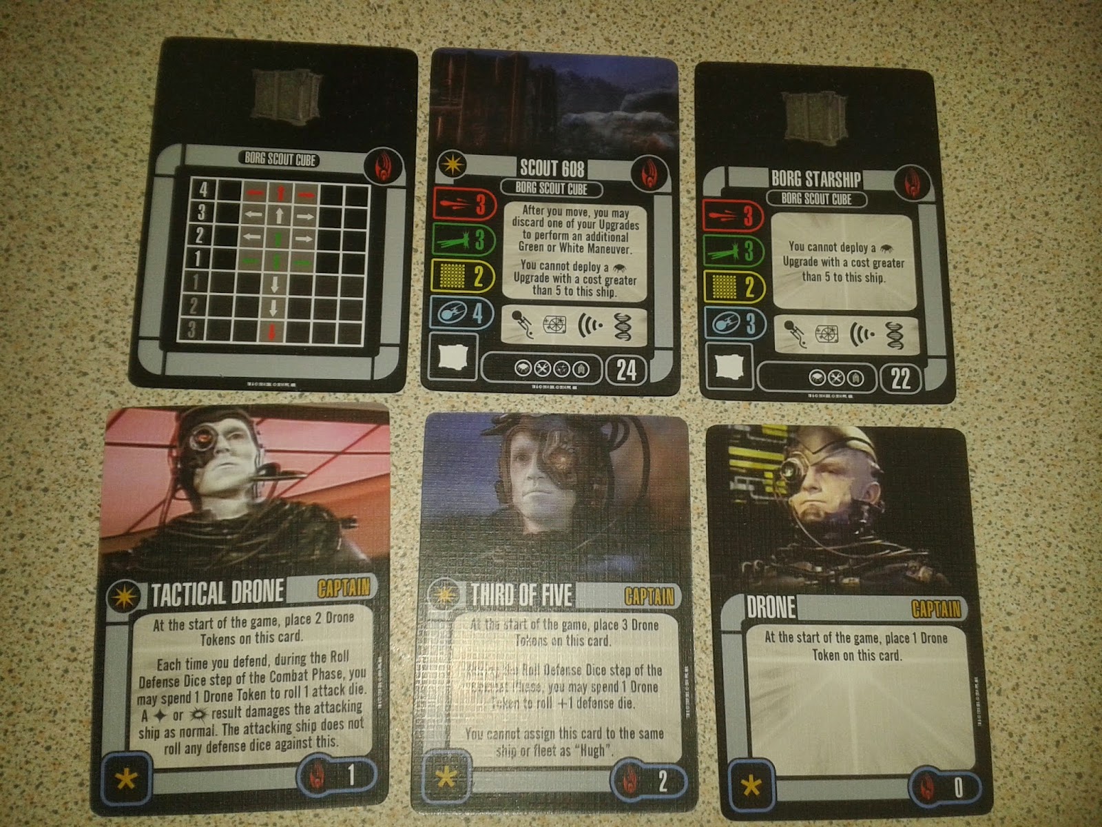 Star Trek Attack Wing Borg ScoutCube 608 unboxing