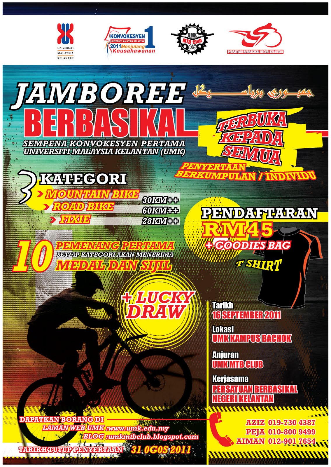 UMK MTB CLUB: UMK MTB Jamboree Berbasikal 2011