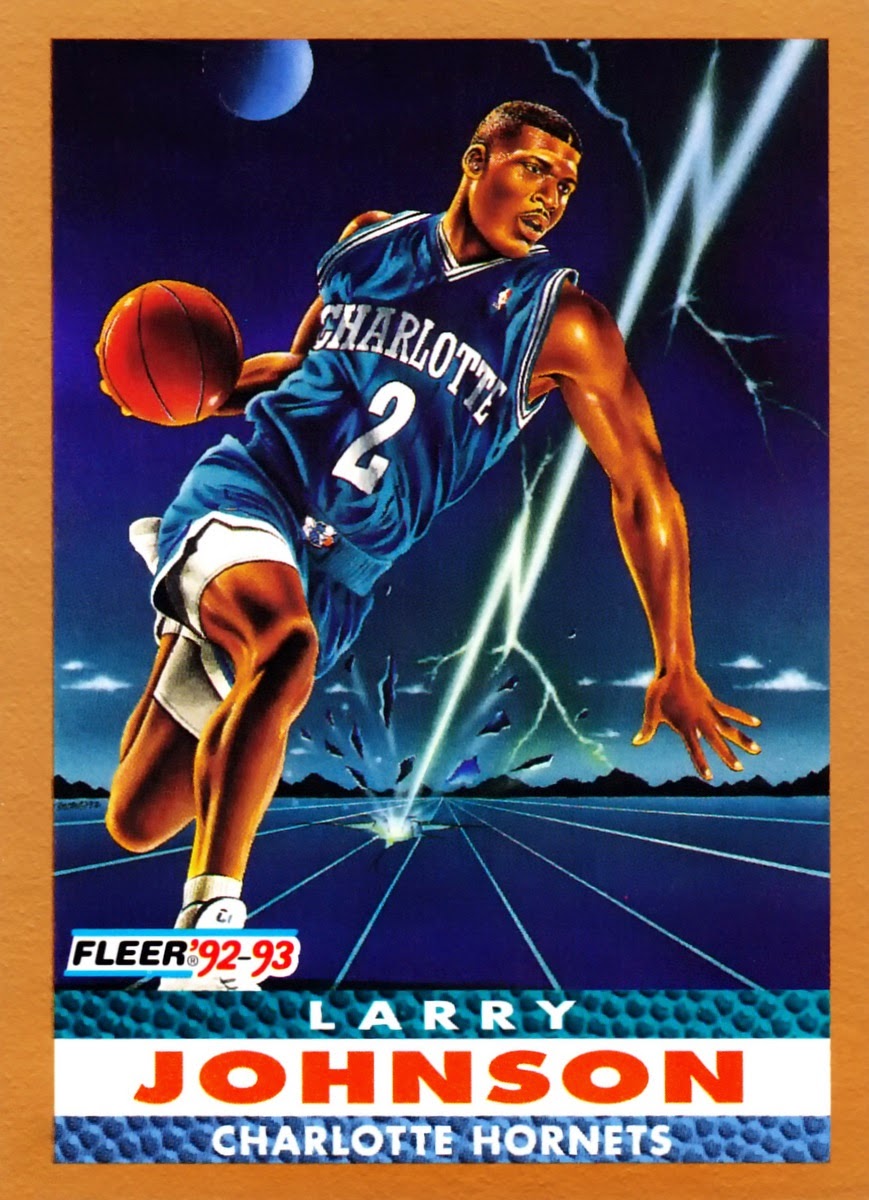 Baseline Leaner: Card of the Week: Larry Johnson Fleer '92-93