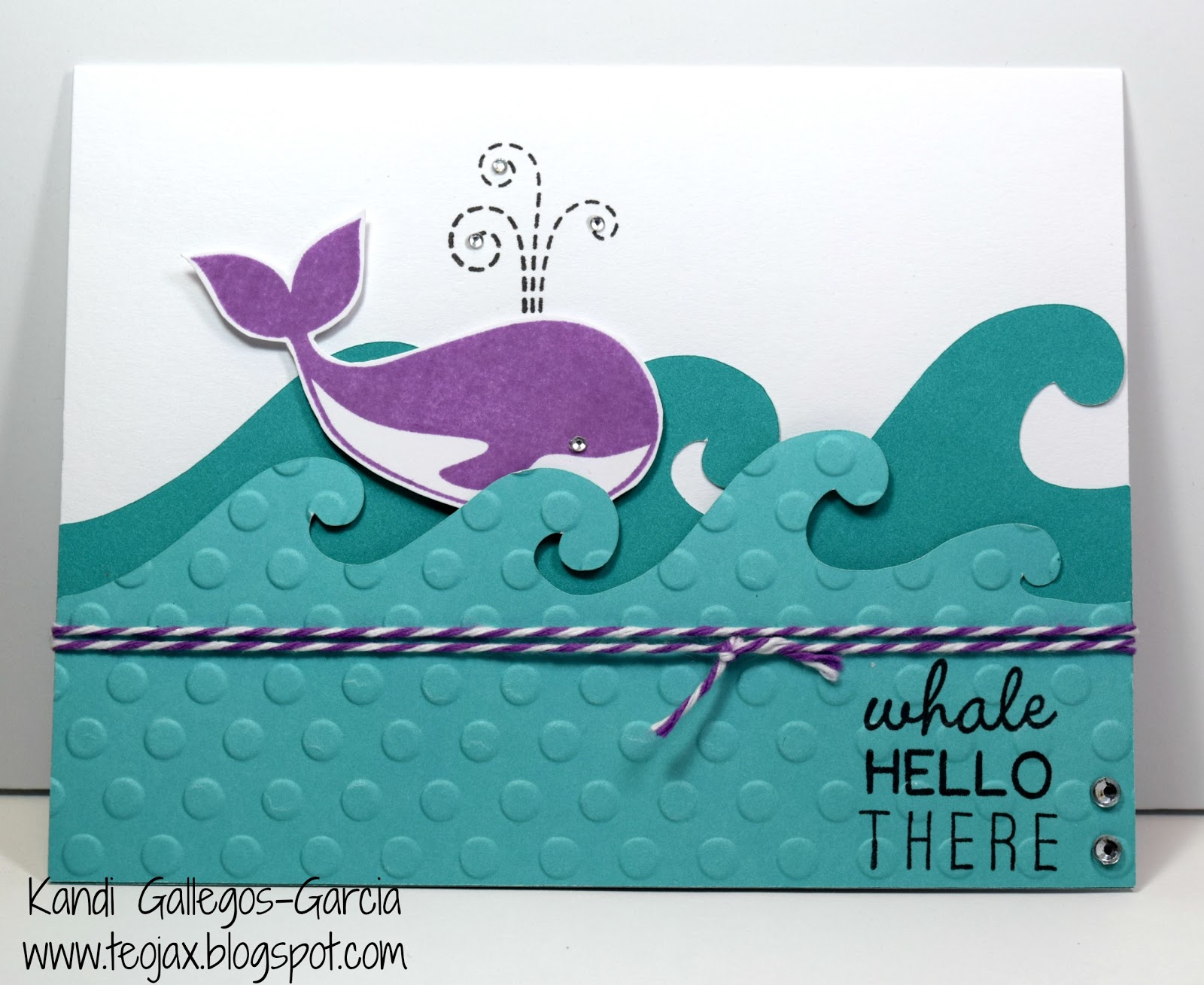 teojax: Make Waves - "Whale Hello There" card