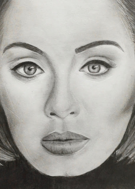 STEP BY STEP PROCESS OF DRAWING ADELE - SAHANA STRIKE