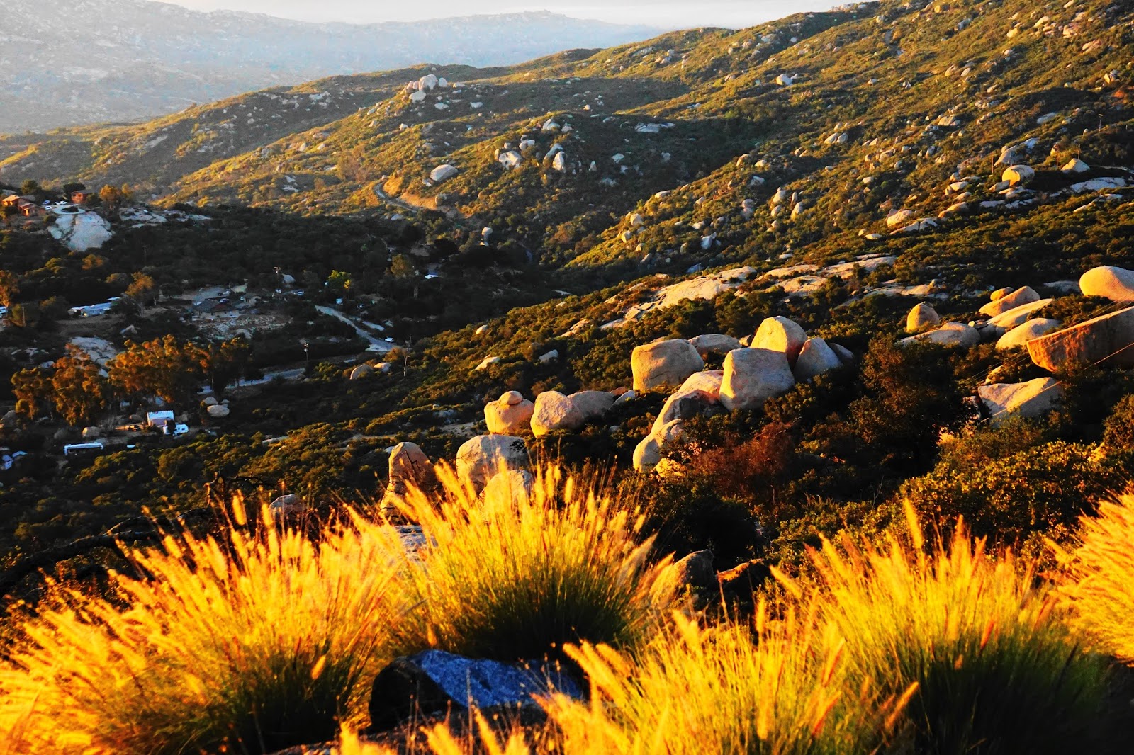 Lazarow World-Hike-About: Mount Woodson from the west in rain, Woodson ...