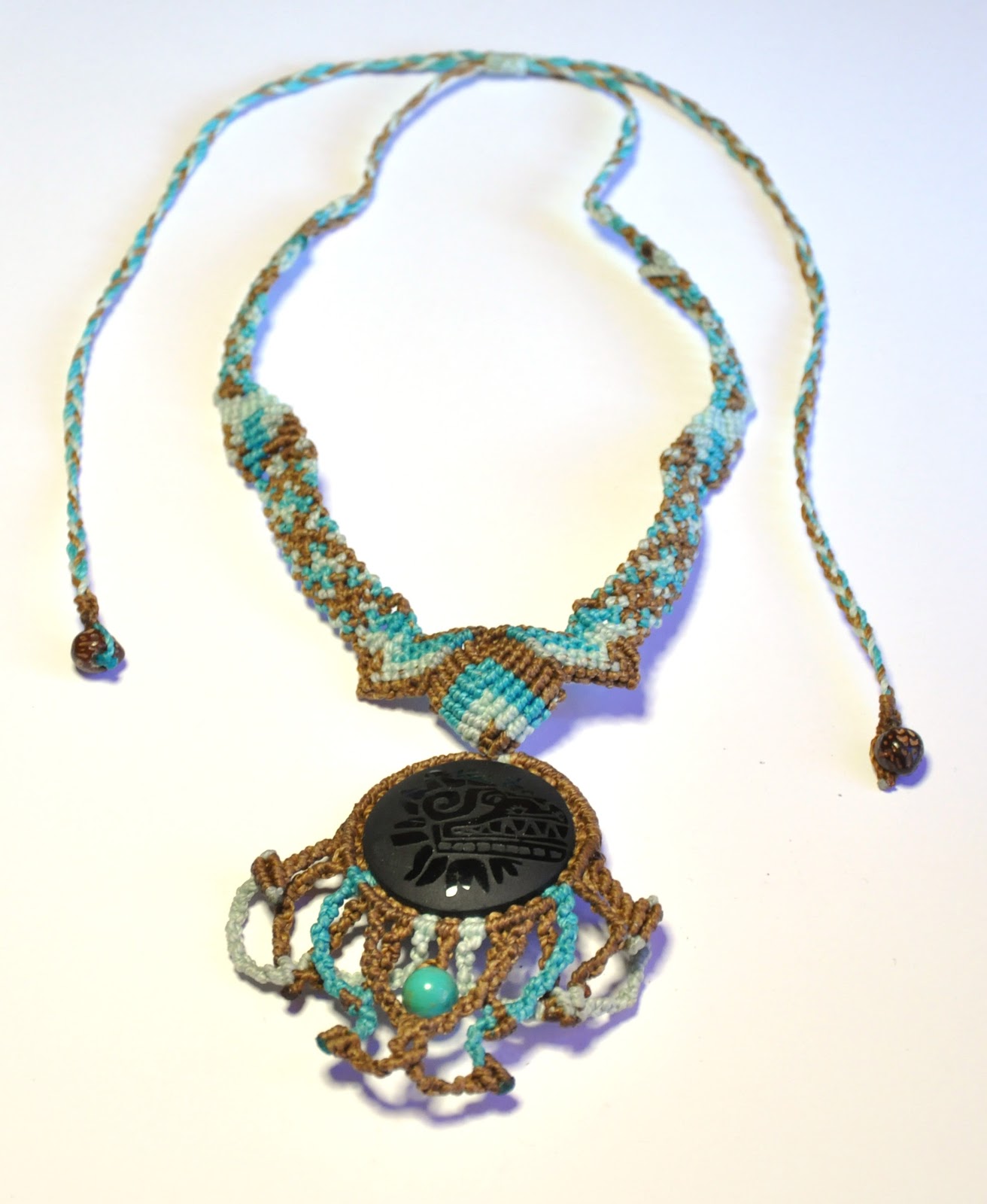 Macrame: macrame collares primer plano