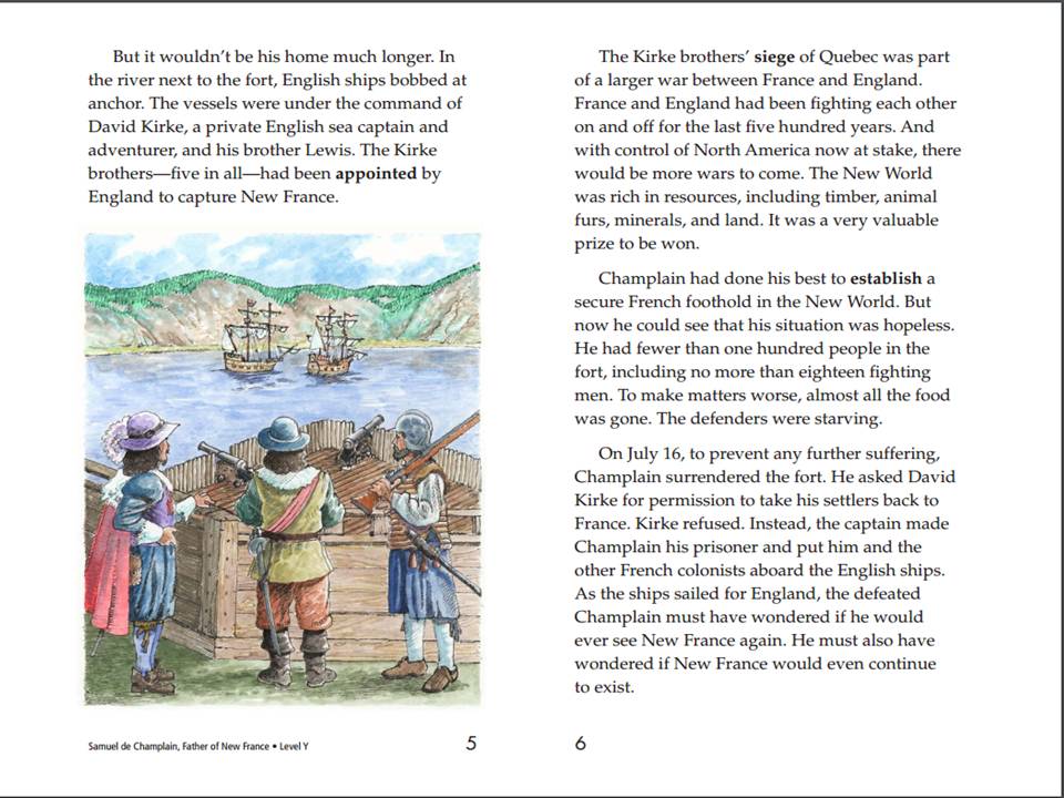 Ms Rashid: Story about Samuel de Champlain
