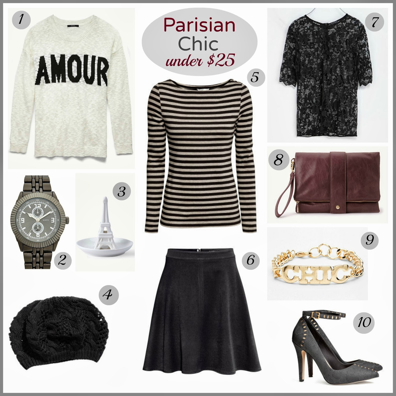 Tracy's Notebook of Style: Parisian Chic - under $25 + 6 Must Have ...