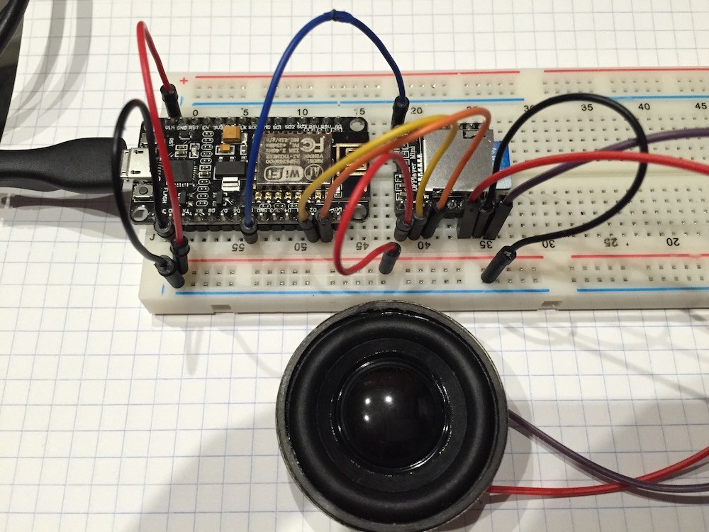 Arduiner: NodeMCU (ESP8266) + DFPlayer - mp3 music from SD card