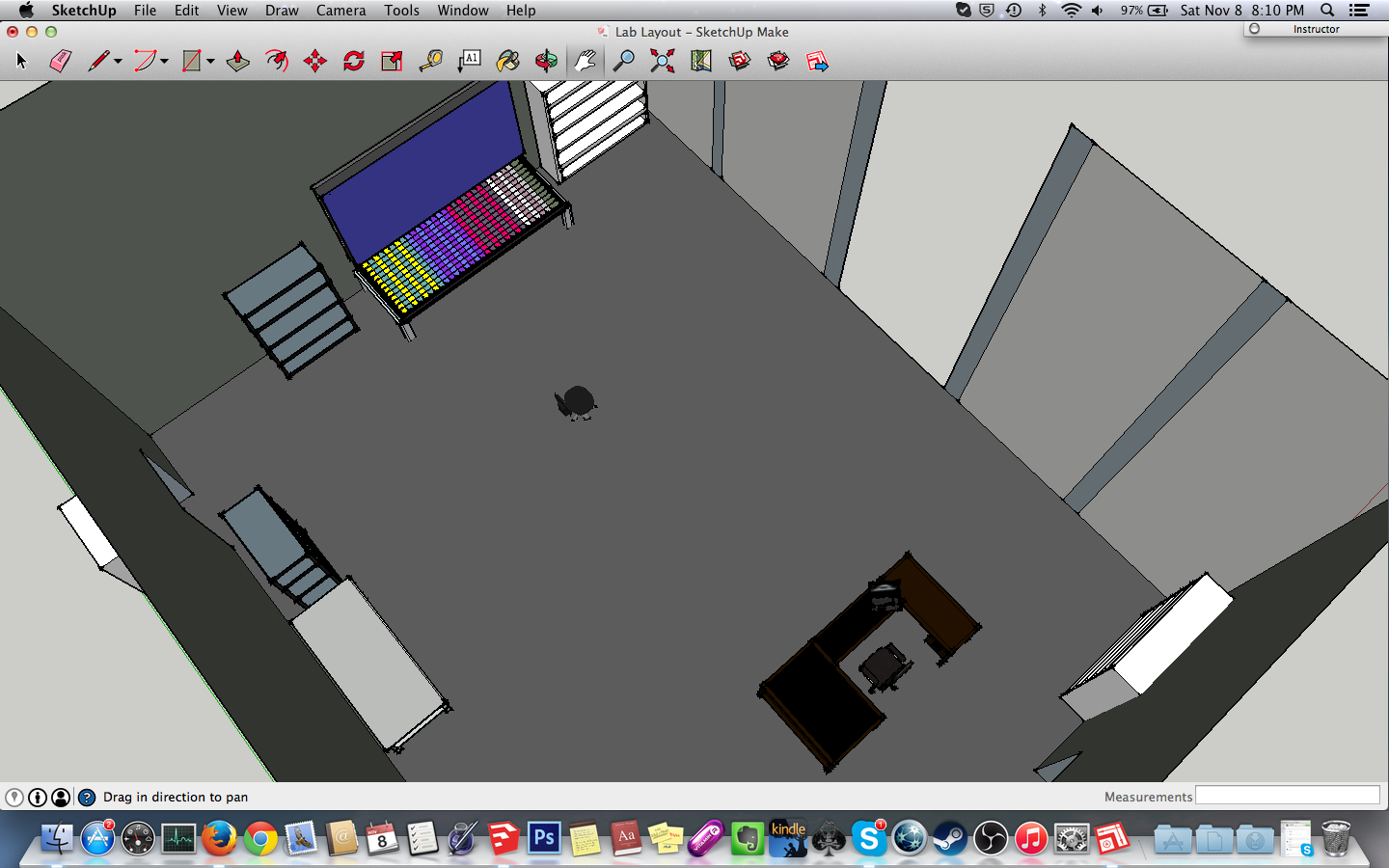 The Art of Amy M. Johnson: Ludey's Main Lab Room Layout