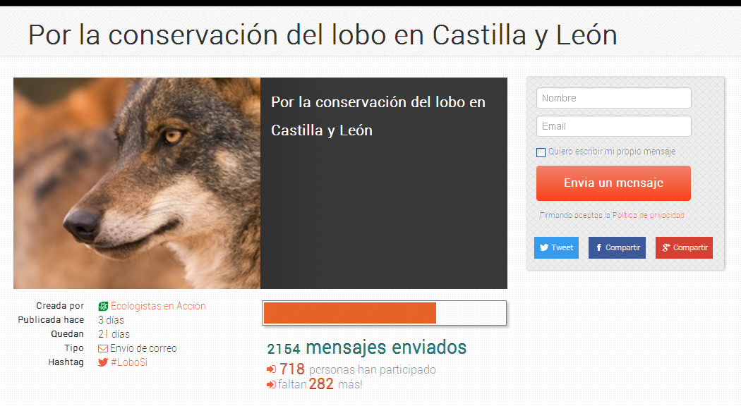 Yo Soy Amig@ del Lobo: Cinco asociaciones ecologistas piden a la Junta ...