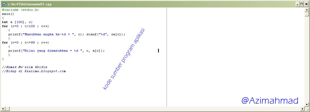 Contoh Program Aplikasi dalam Bahasa C - Kompasiana.com