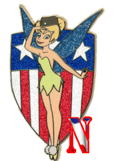 Abecedario de Tinkerbell con Escudo. - Oh my Alfabetos!