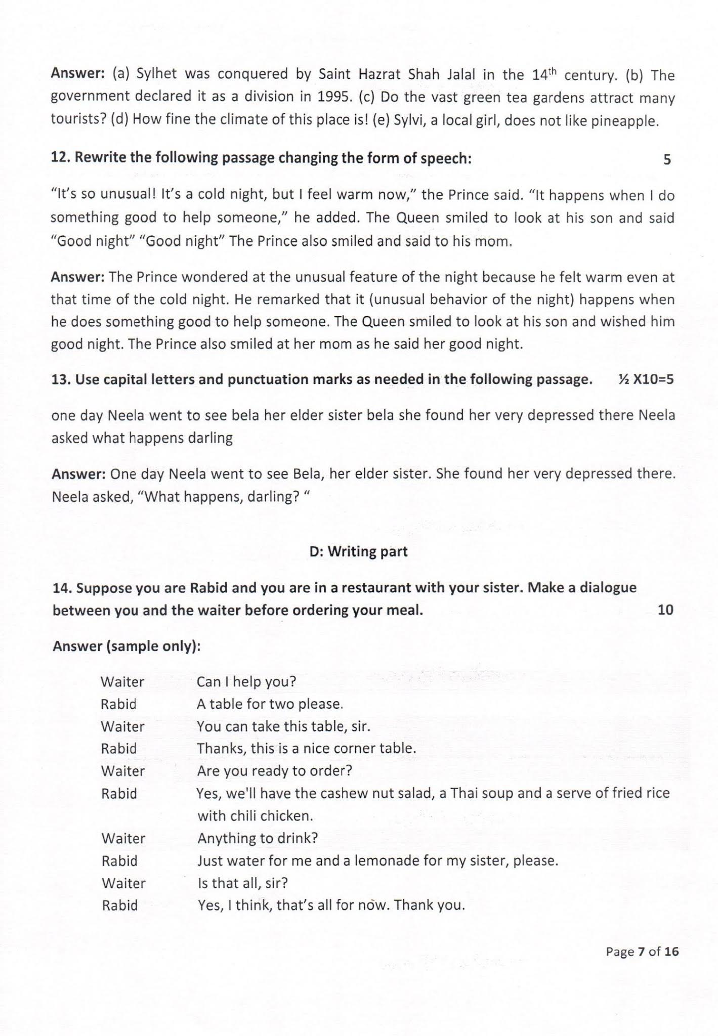 JSC New Syllabus 2024 PDF & New Question Pattern