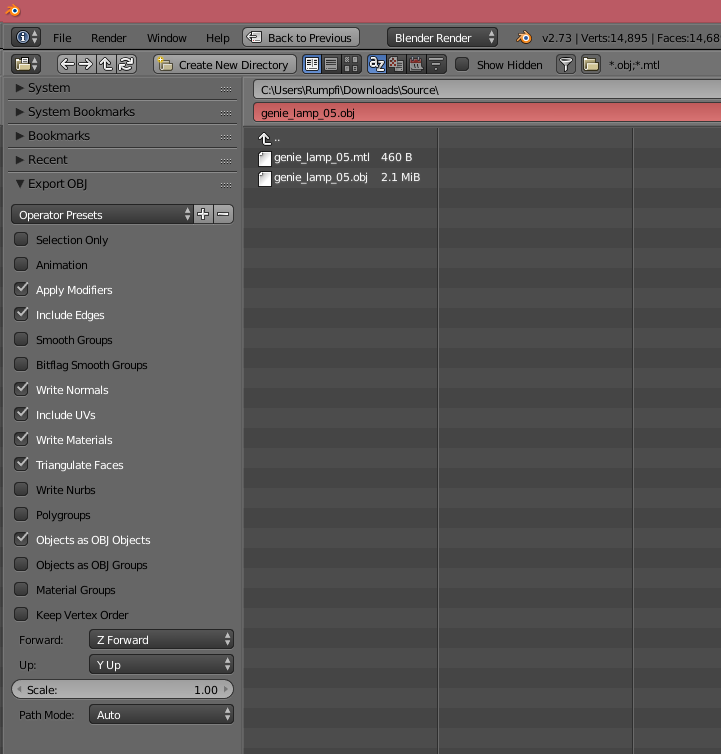 Computer Graphics Guide: Wavefront OBJ file format and Normal Mapping