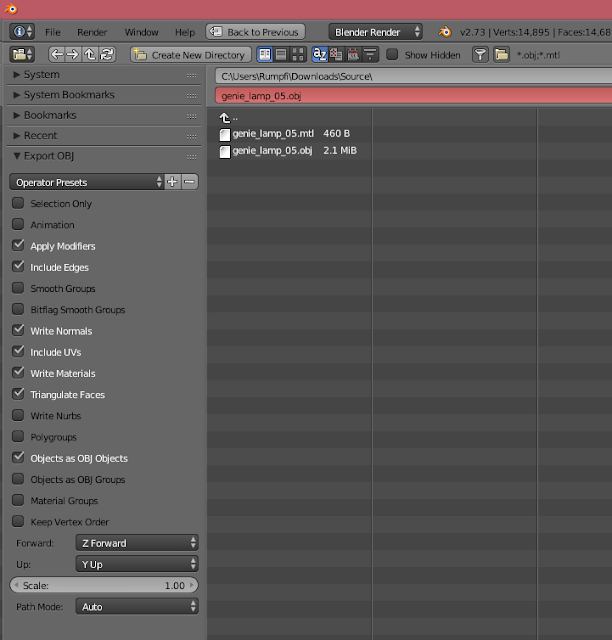 Computer Graphics Guide: Wavefront OBJ file format and Normal Mapping