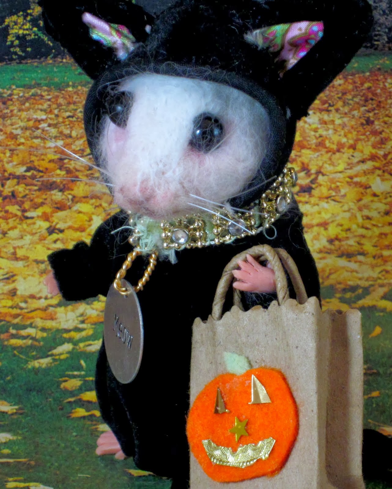 Needle Felted Art by Robin Joy Andreae: Scary Mouse Costume