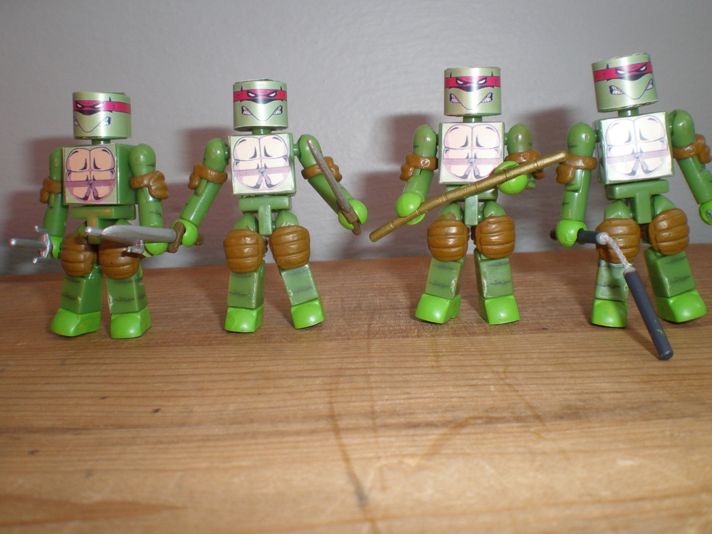 Dinosaurs in F-14s: Minimate Customs: Teenage Mutant Ninja Turtles