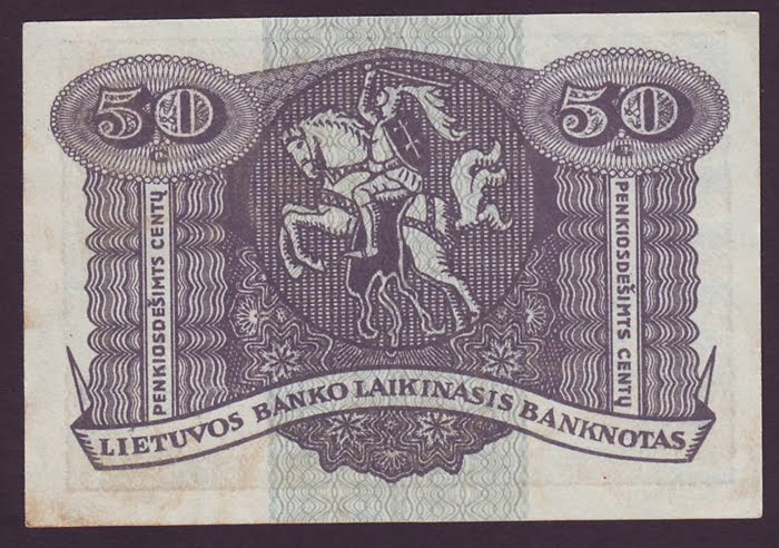 Lithuania Centas 50 Centu banknote 1922|World Banknotes & Coins ...
