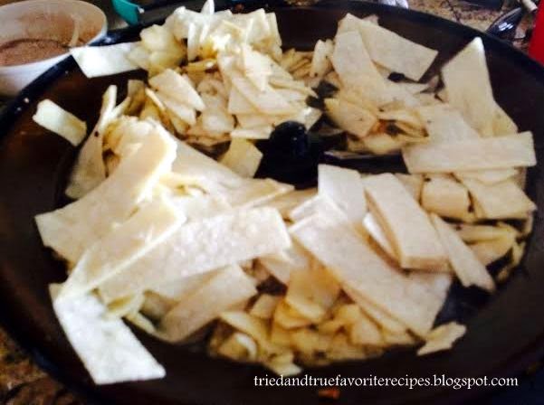 Tried and True Favorite Recipes: Crispy Tortilla Strips with a Popcorn ...