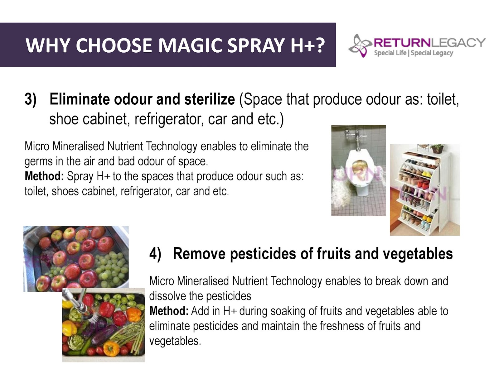 RETURN LEGACY - Redoxy, Mediterranean Gold, W+, H+, 2° ACTIVATOR Hydro ...