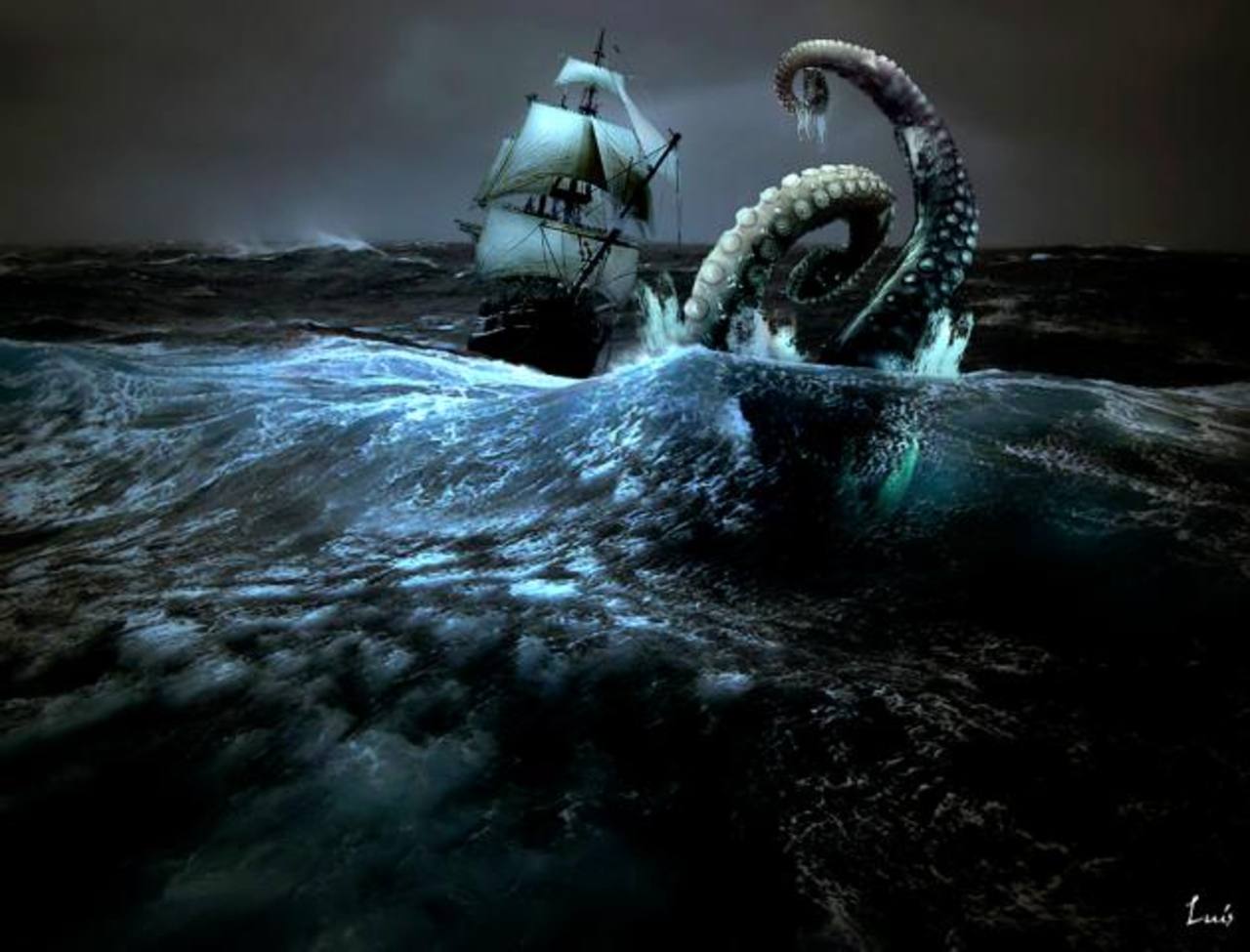 Fieggentrio: Mysterieus monster: de Kraken.