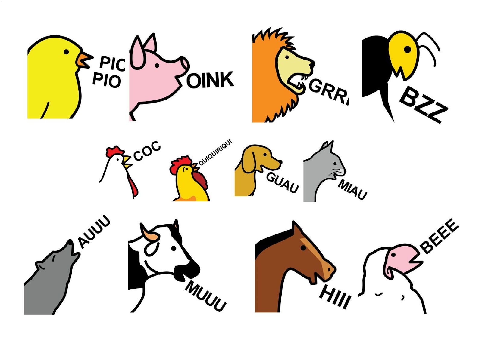 SOMNIS COMPLERTS: LES ONOMATOPEIES DELS ANIMALS