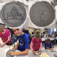 Suffield Elementary Art Blog!: Relief Sculpture Plates with Under Glazes