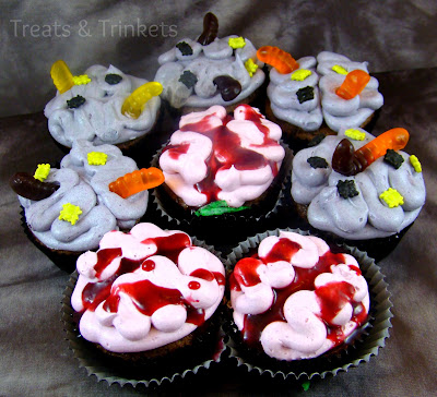 Treats & Trinkets: Zombie Cupcakes #SundaySupper