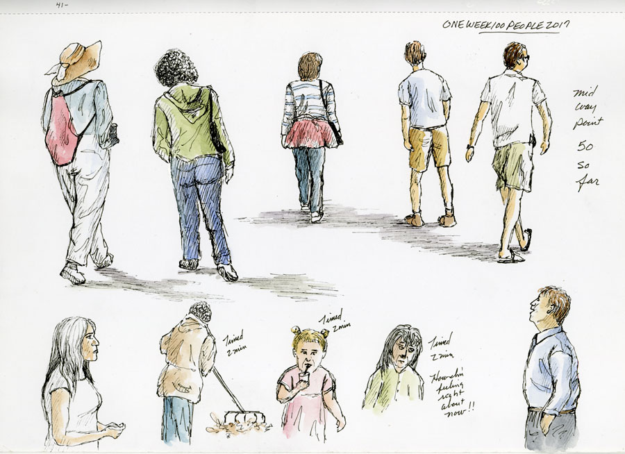 sbwatercolors and sketching: Sketching People Challenge