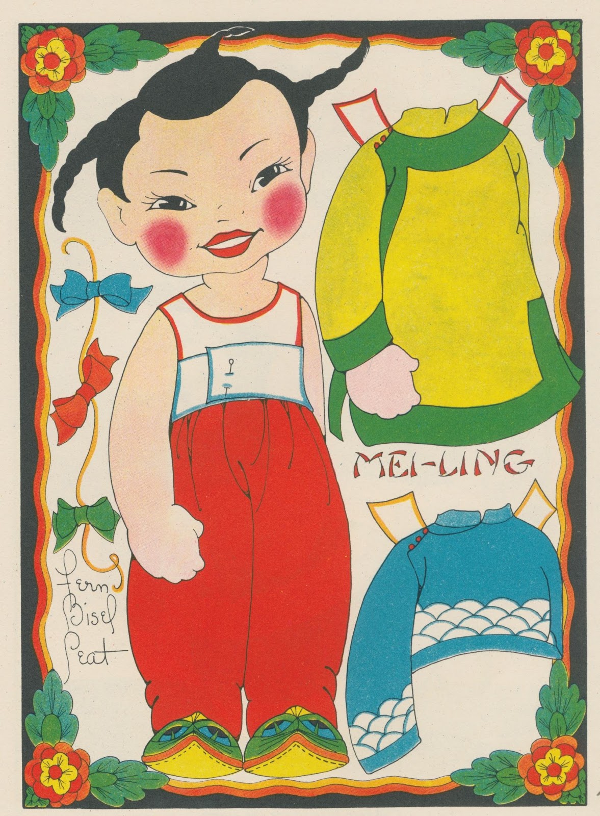 Clearly Vintage: Asian Paper Dolls
