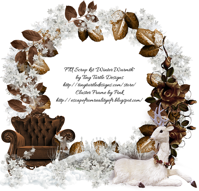 Escape From Reality Blog: FTU "Winter Warmth" Clusters & Cluster Frames