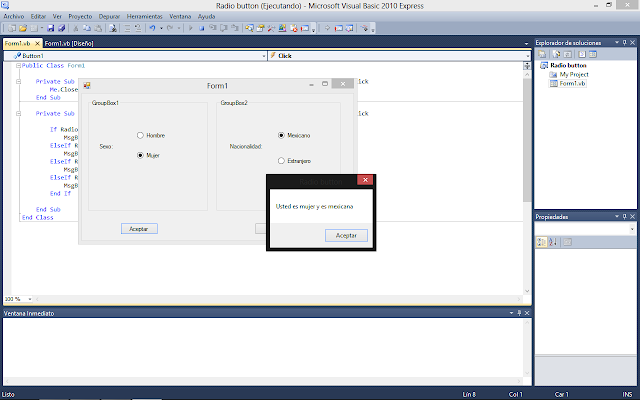 5.- Curso visual basic .NET ( RadioButton & GroupBox & Funcion IF ...
